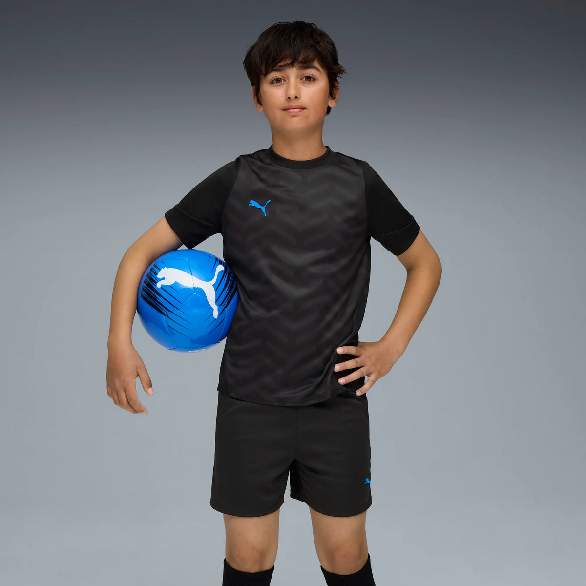 PUMA JR INDIVIDUAL CUP TR JERSEY BLACK/ULTRA BLUE – Fulltime Sport